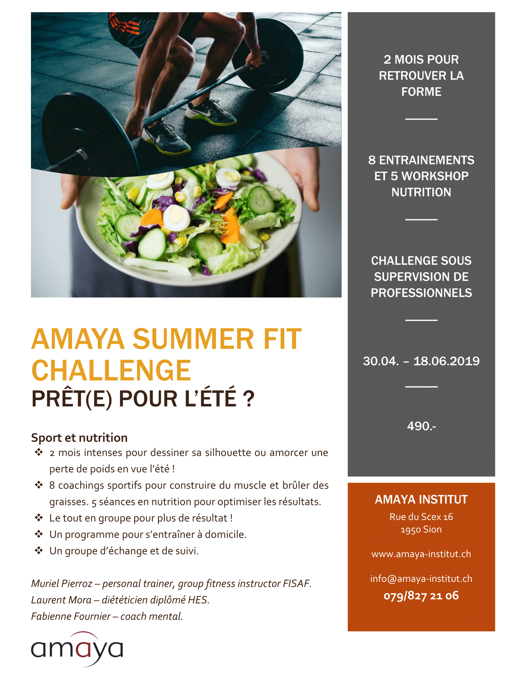 Programme remise en forme – Institut Amaya
